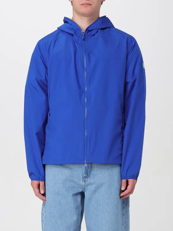 SAVE THE DUCK Zip Up Hooded Jacket - Blue