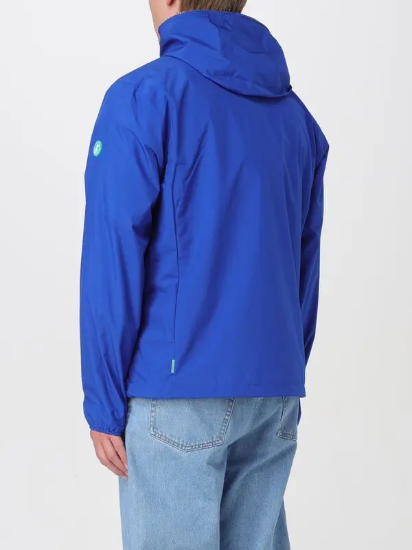 SAVE THE DUCK Zip Up Hooded Jacket - Blue