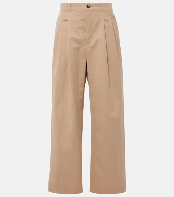 Wardrobe.NYC Drill Chino Wide-leg Pants - Beige