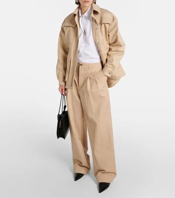 Wardrobe.NYC Drill Chino Wide-leg Pants
