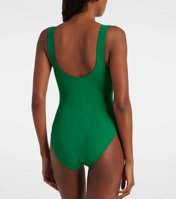 KARLA COLLETTO Scoop-neck Underwired One-piece Swimsuit - Green