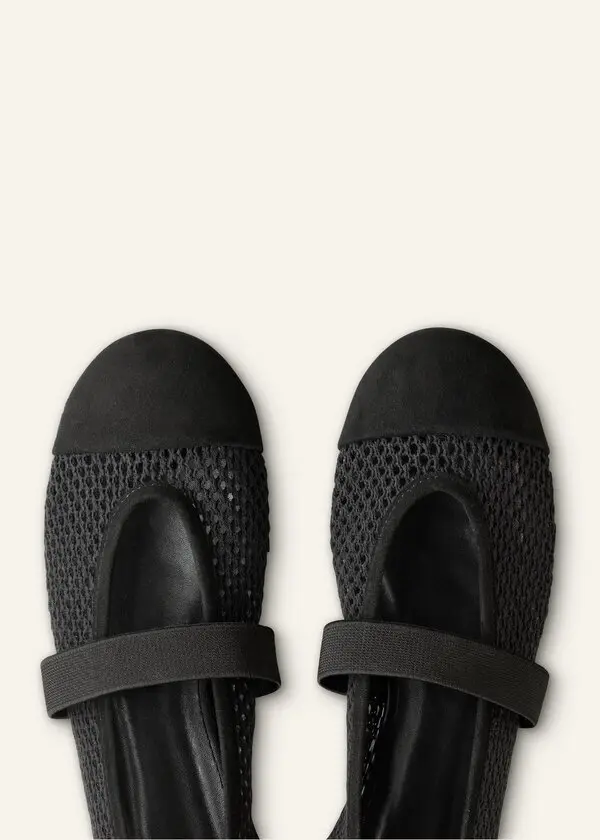 ME+EM Mesh Ballerina Flat