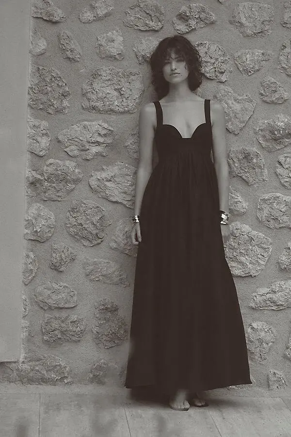 Acler Sandgate Sleeveless A-Line Midi Dress In Black - 29% Off