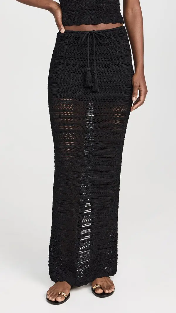 PQ SWIM Crochet Long Skirt