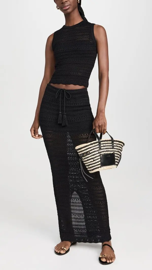 PQ SWIM Crochet Long Skirt