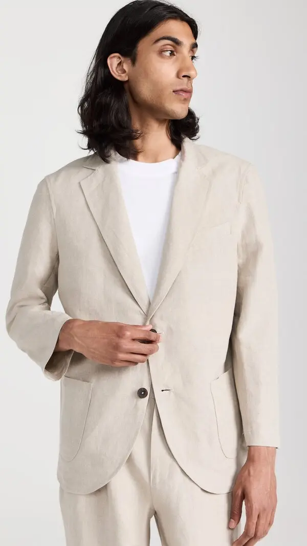 De Bonne Facture Linen Essential Jacket