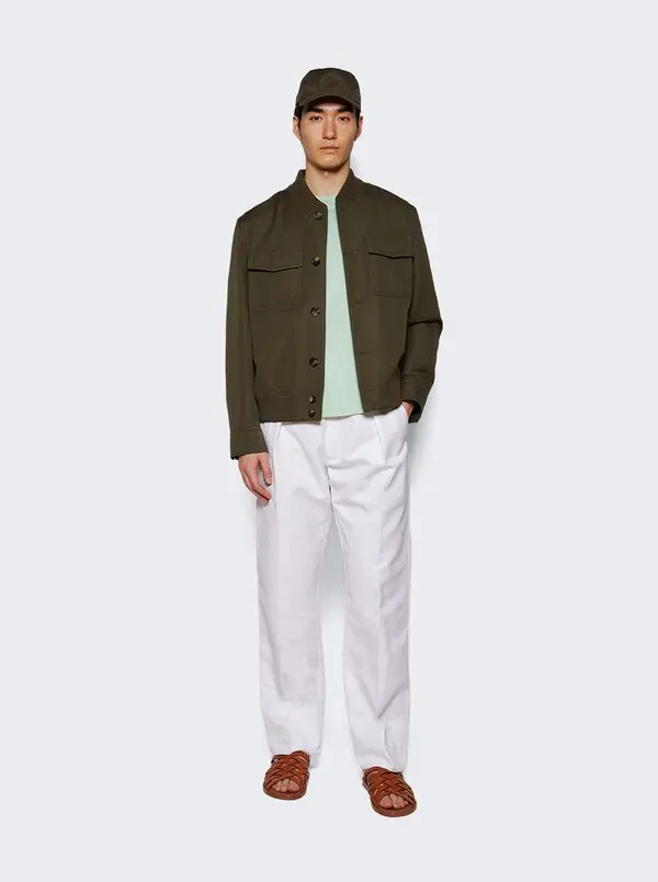 Loro Piana Kiku Cotton Linen Bomber Jacket