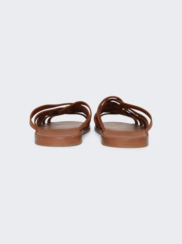 Loro Piana Bayonne Weaving Walk Silky Leather Sandals