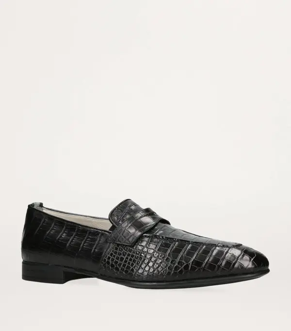 BROTINI Crocodile Leather Loafers