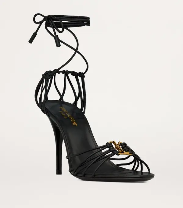 Saint Laurent Babylone Heeled Sandals 90 - Black