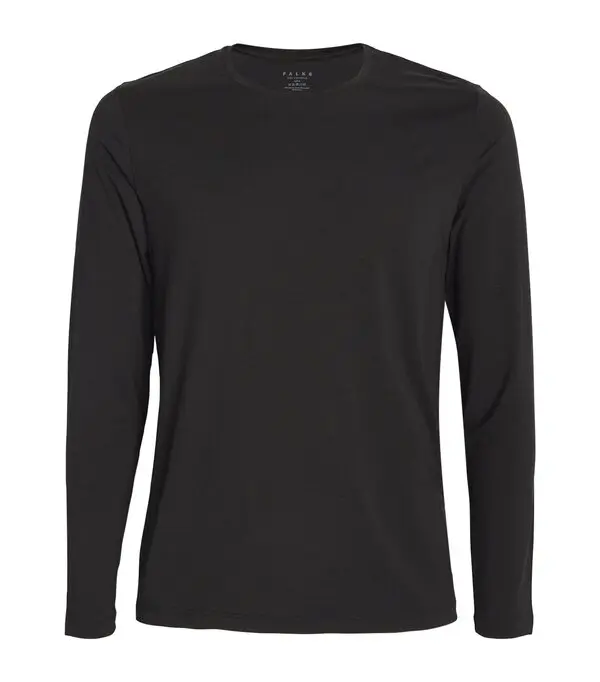 Falke Wool-blend Daily Shirt - Black
