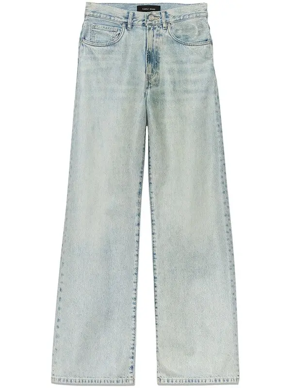 PURPLE BRAND Low-rise Wide-leg Jeans