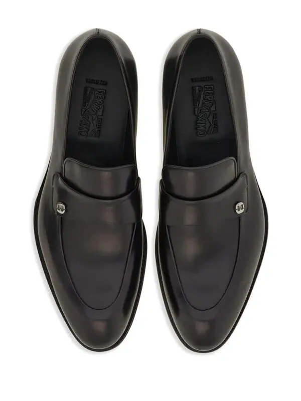 FERRAGAMO Tramezza Leather Loafers