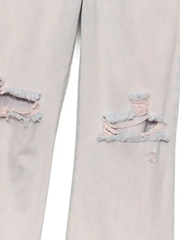 PURPLE BRAND Wide-leg Ripped Jeans