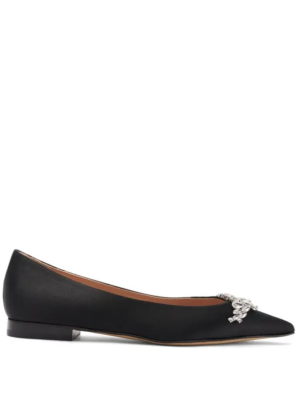 SCAROSSO Iris Crystal-embellished Ballerinas