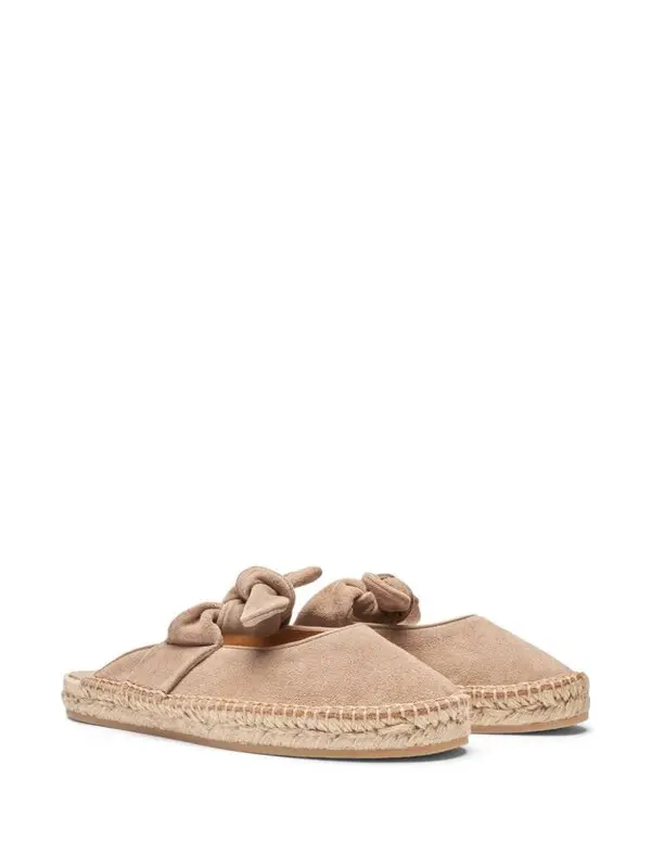 SCAROSSO Pina Suede Espadrilles - Neutrals
