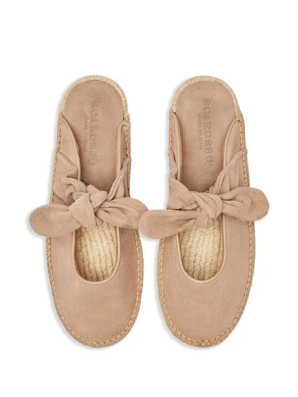 SCAROSSO Pina Suede Espadrilles - Neutrals