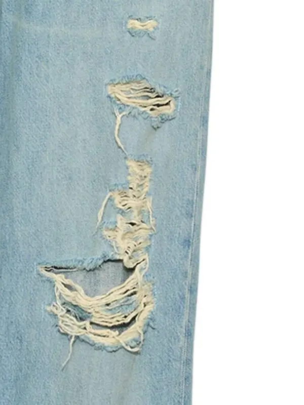 PURPLE BRAND Ripped Wide-leg Jeans