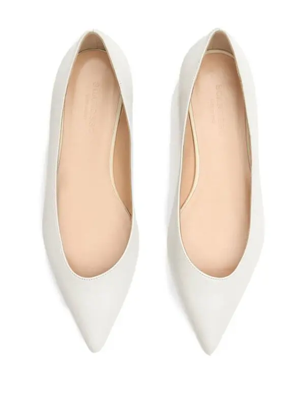 SCAROSSO Iris Leather Ballerinas