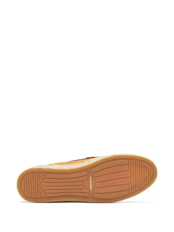 SCAROSSO Lino Leather Espadrilles