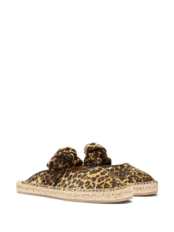 SCAROSSO Animal-print Espadrilles - Neutrals