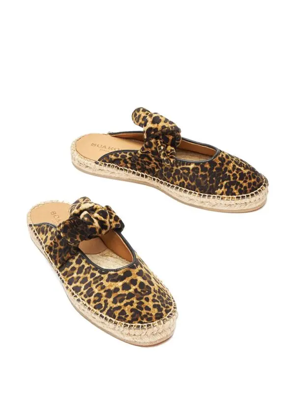 SCAROSSO Animal-print Espadrilles - Neutrals