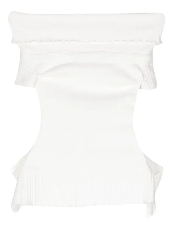 Goen.j Off-shoulder Top - White
