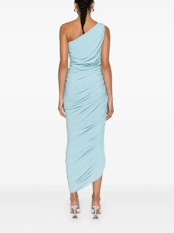 Norma Kamali Diana One-shoulder Gown - Blue