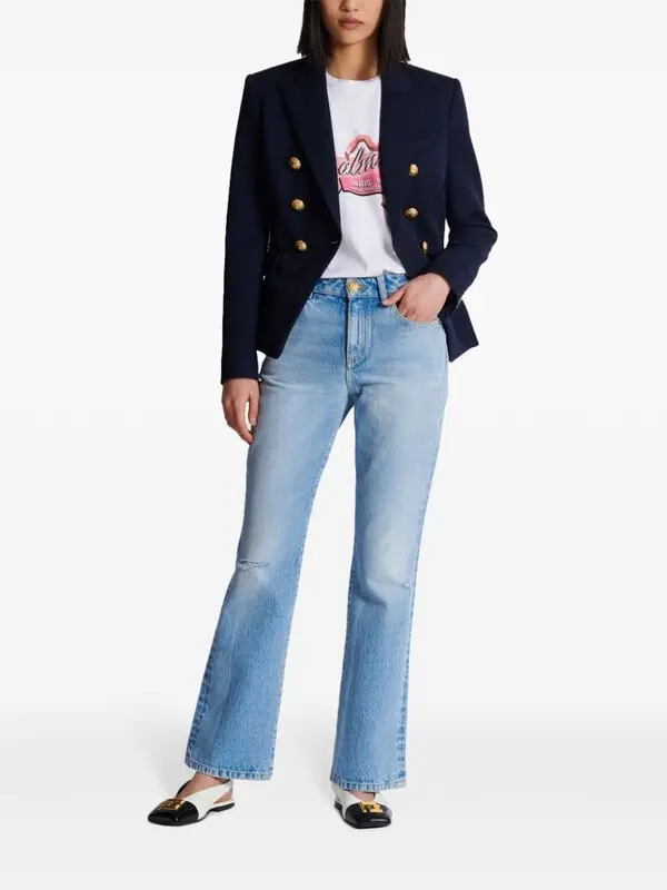 Balmain Flamingo Graphic T-shirt