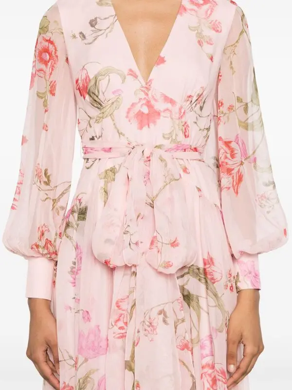 Erdem Floral-print Silk Gown
