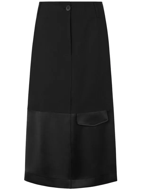 Moschino Panelled Tailored Midi Skirt