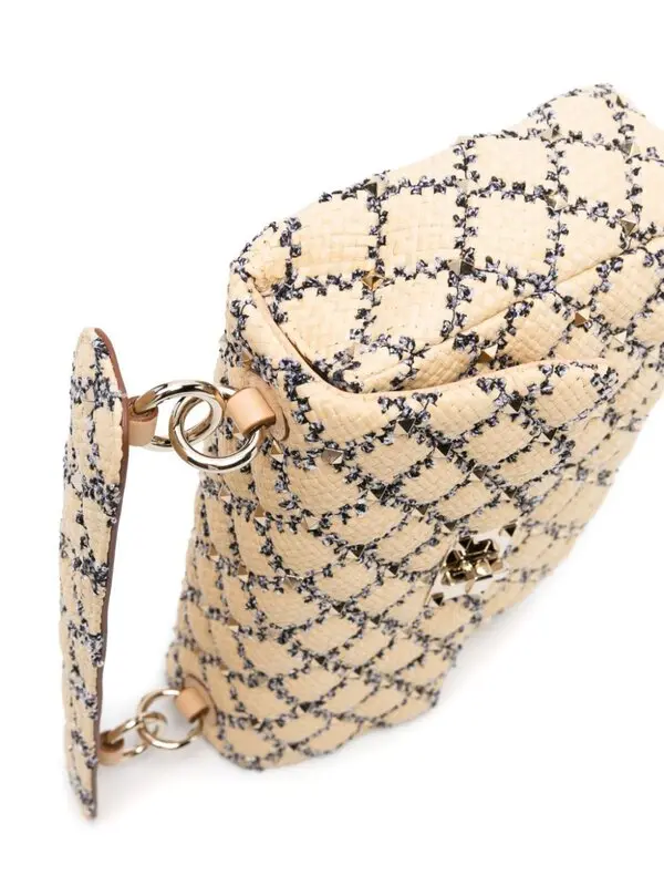 Valentino Garavani Rockstud Woven Tote Bag