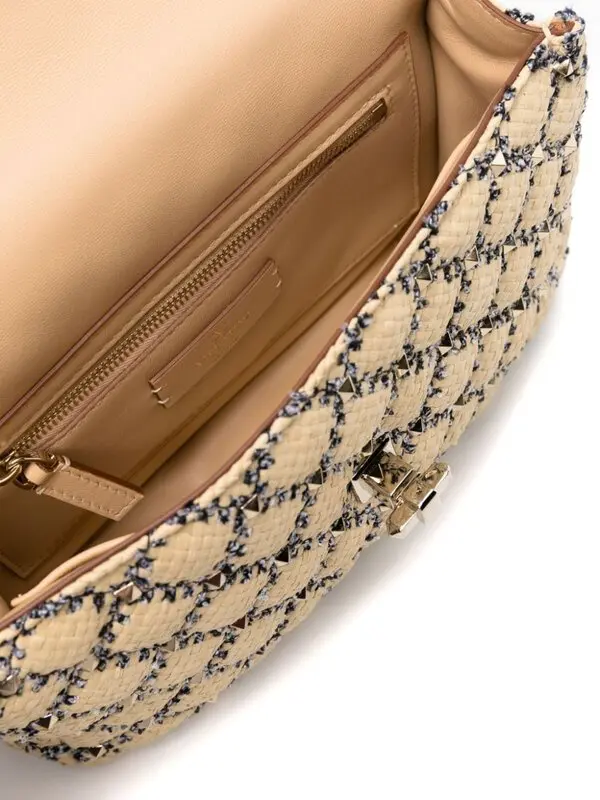 Valentino Garavani Rockstud Woven Tote Bag