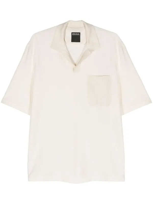 Zegna Terry-cloth Polo Shirt