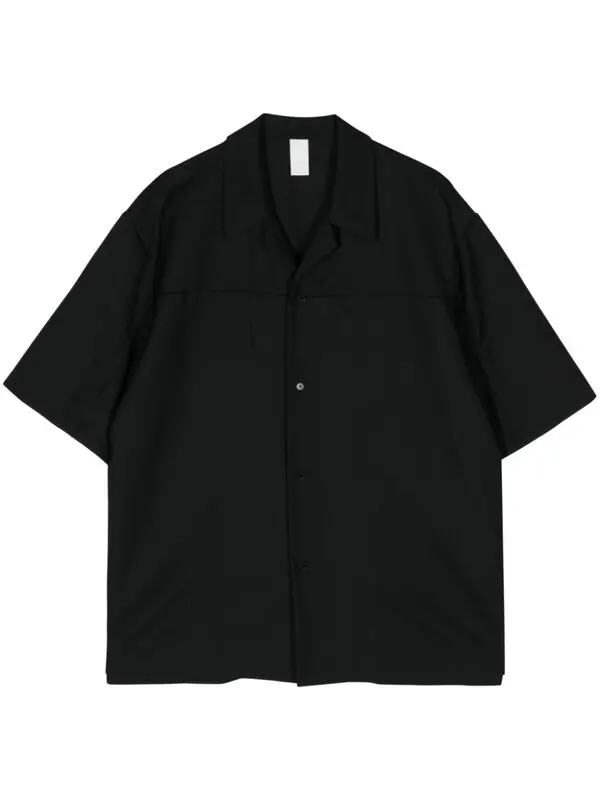 Attachment Short-sleeve Wool Shirt