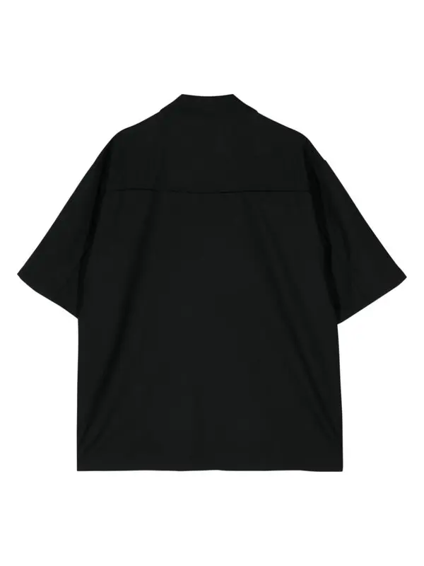 Attachment Short-sleeve Wool Shirt