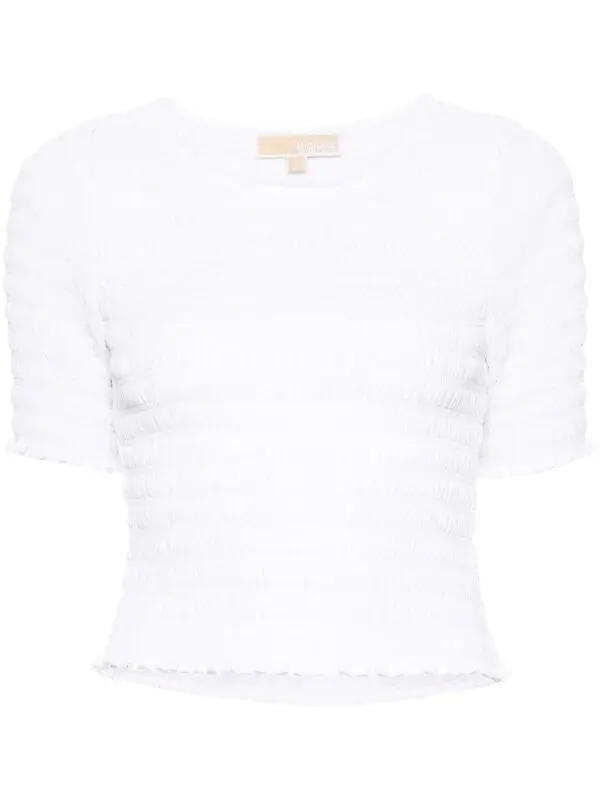 Michael Kors Smocked T-shirt - White