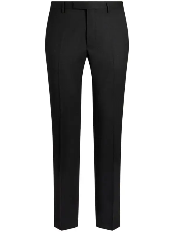 Etro Wool-blend Tailored Trousers - Black