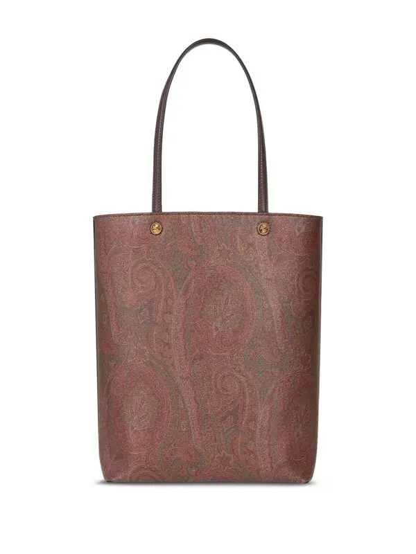 Etro Paisley-print Open Tote - Brown