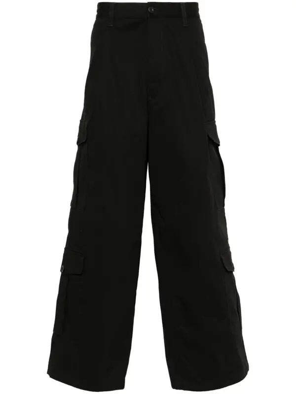 Emporio Armani Twill-weave Cargo Pants - Black