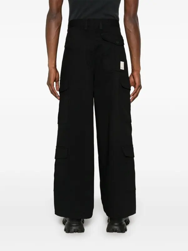 Emporio Armani Twill-weave Cargo Pants - Black