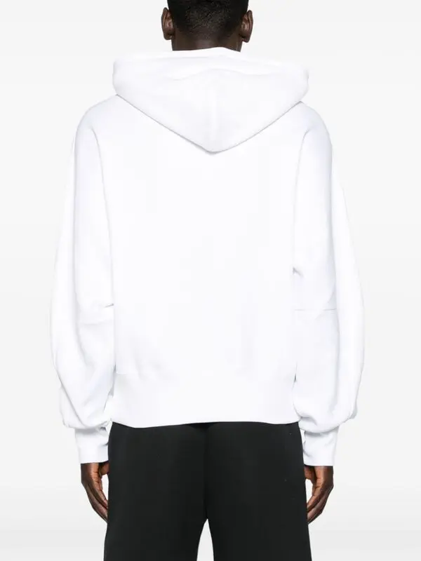 Alexander McQueen Logo Embroidered Cotton Hoodie