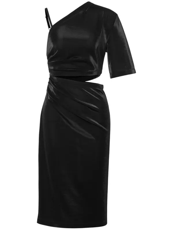ruffled asymmetric dress Chiffon Asymmetric Ruffle Dress