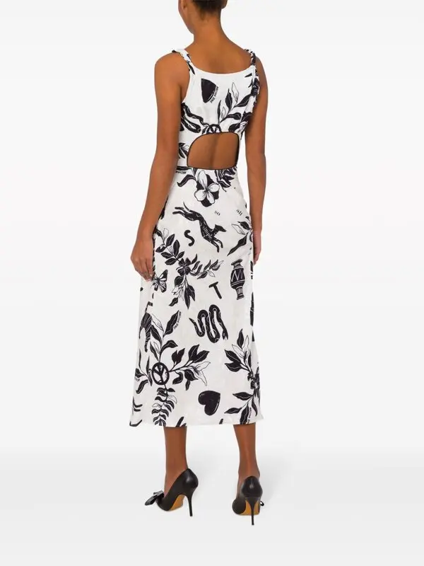 Moschino Graphic-print Midi Dress