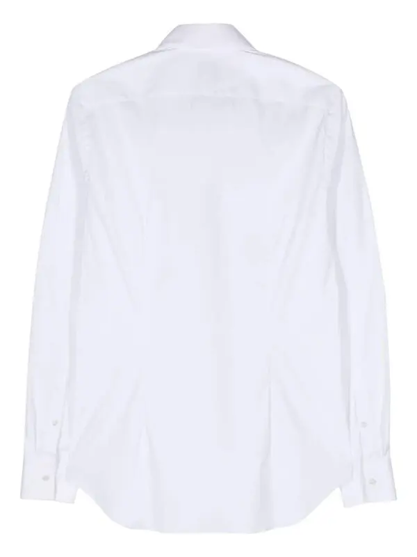 XACUS Cutaway-collar Poplin Shirt - White