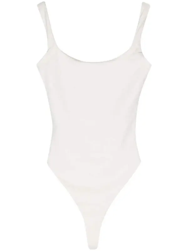 ENTIRE STUDIOS Square-neck Bodysuit - White