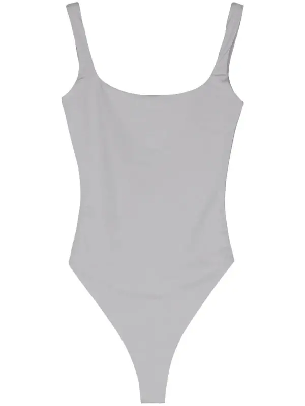 ENTIRE STUDIOS Square-neck Bodysuit - Grey