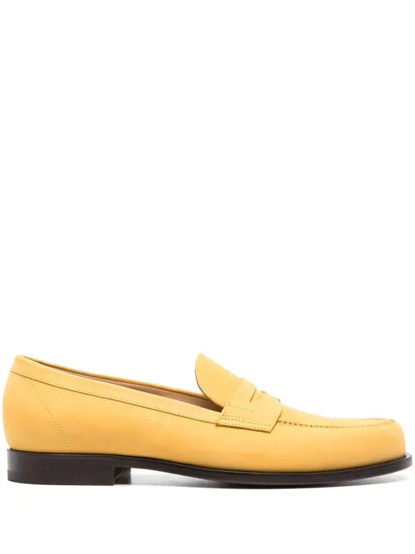 SCAROSSO Austin Leather Loafers - Yellow