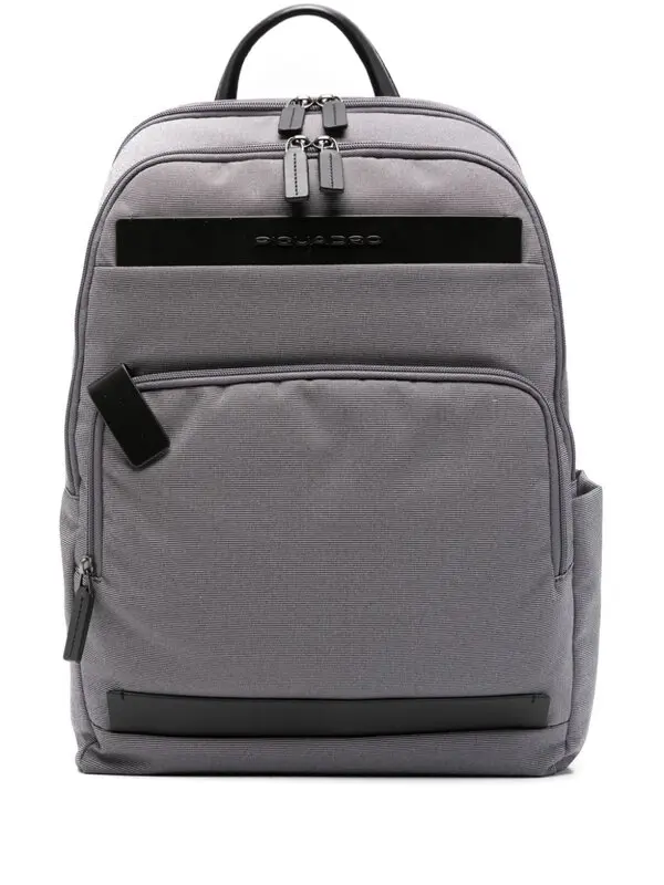 PIQUADRO Logo-lettering Backpack - Grey