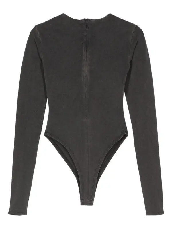 ENTIRE STUDIOS Round-neck Jersey Bodysuit - Black